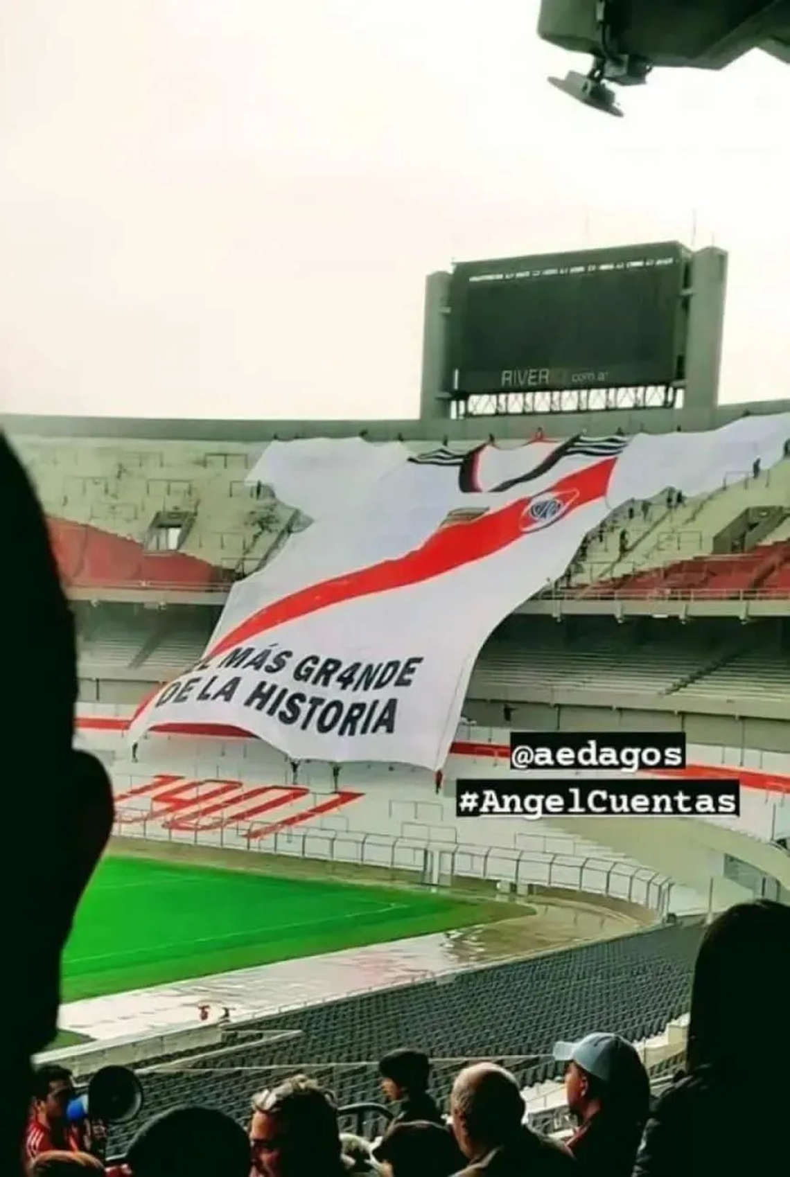 Los hinchas de River estrenarán un telón con el recuerdo de Madrid