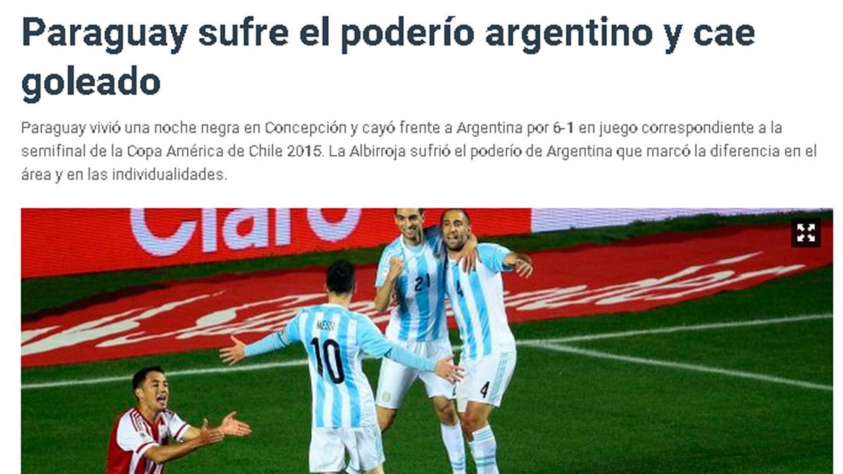 “Cachetada feroz”, resumen en Paraguay