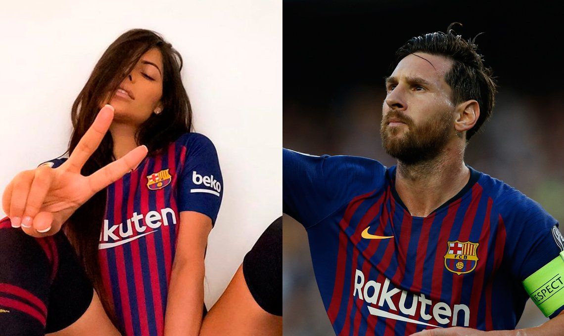 Messi desbloqueó a Miss Bumbun en Instagram y ella le dedicó una foto hot