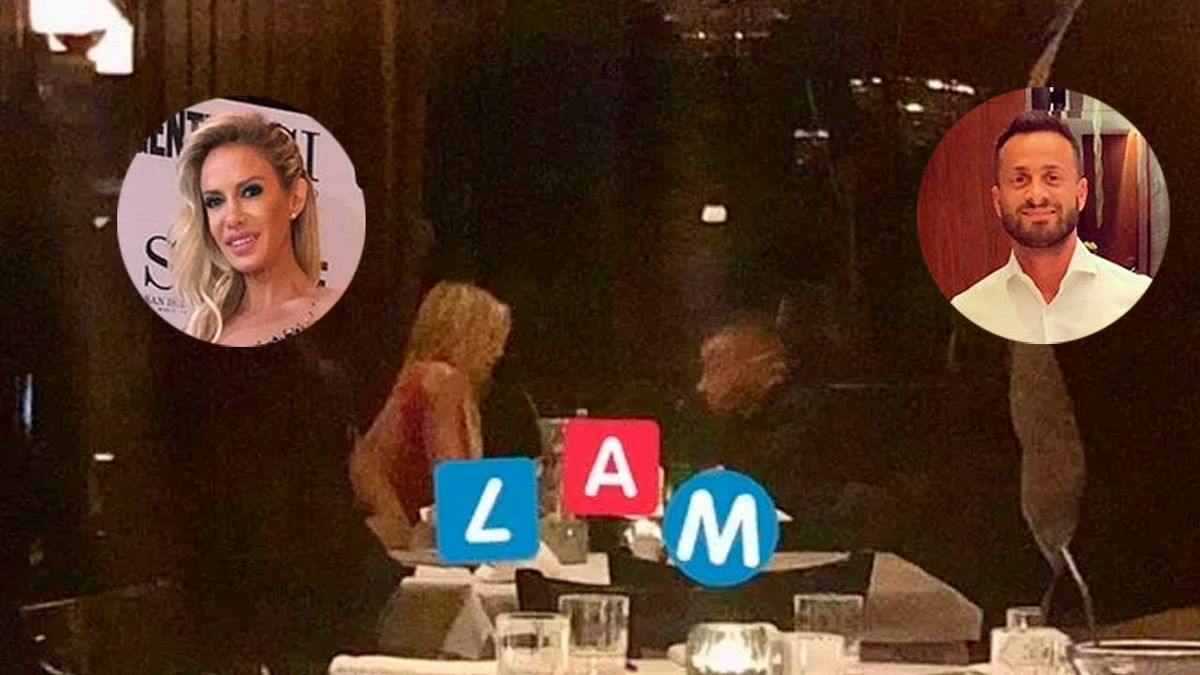 Encontraron a Luli Salazar cenando con Martin Baclini en un restaurante