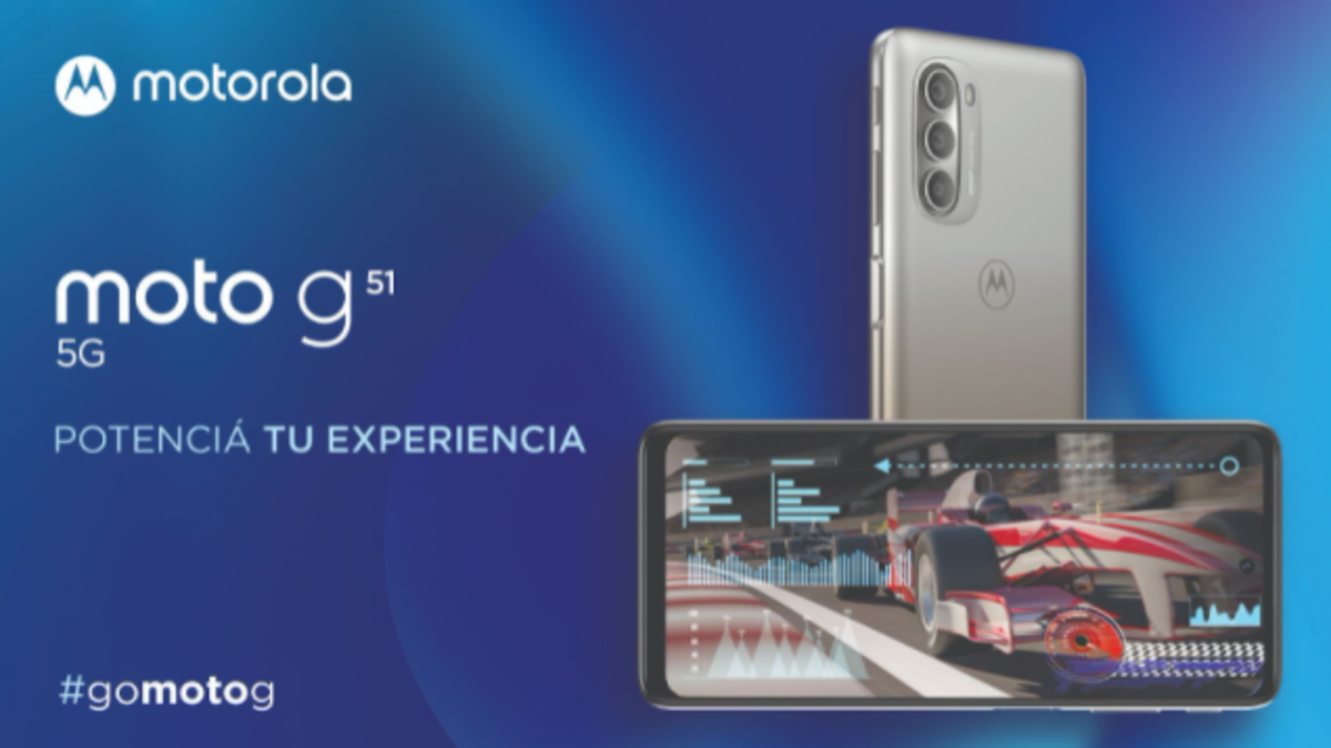 Motorola lanza el nuevo moto g51 5G en Argentina: pantalla de 120 Hz, sistema de triple cámara y 5G