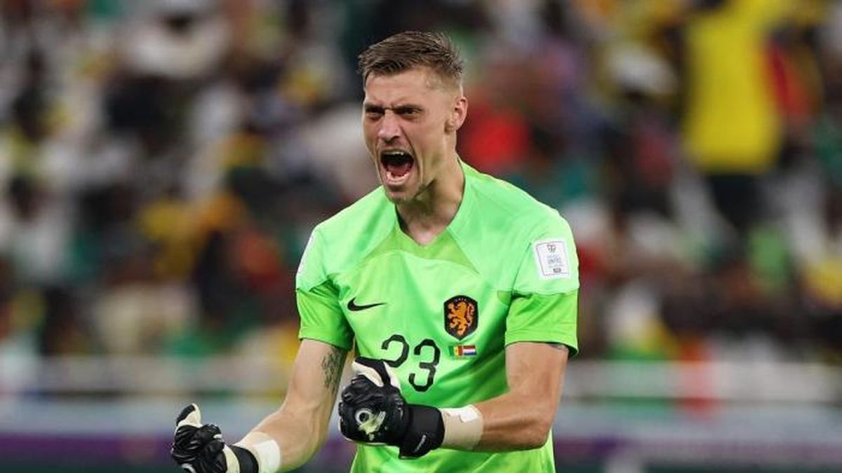 Noppert, el arquero neerlandés, dijo que le va a atajar un penal a Messi