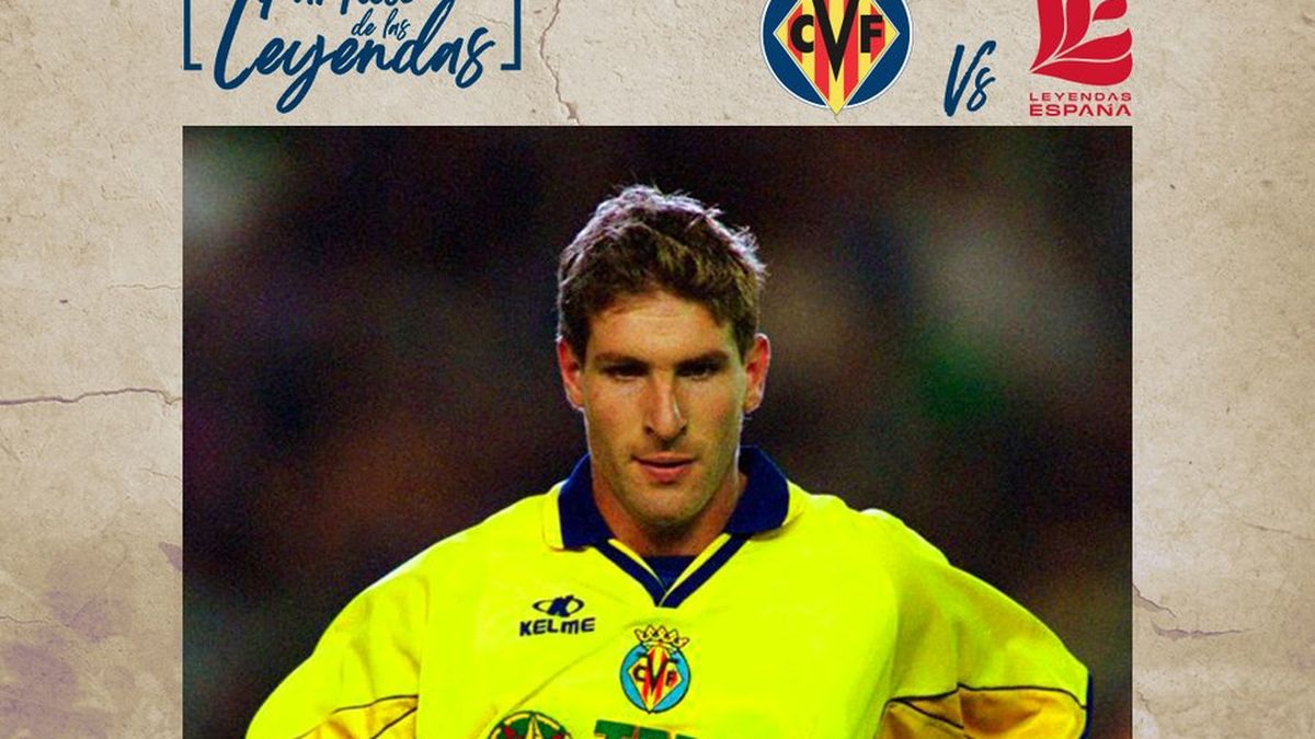 Martín Palermo fue invitado al centenario del Villarreal