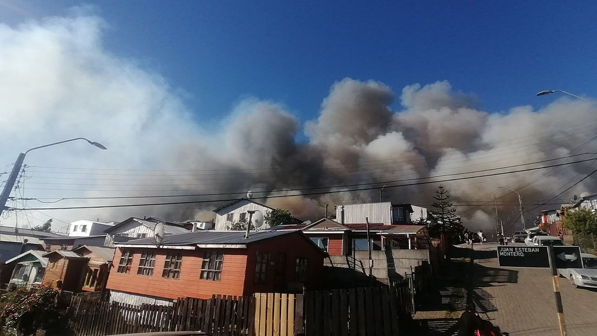 Chile decreta estado de catástrofe por incendio en el sur