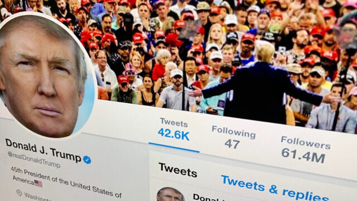El perfil de Donald Trump reaparece en Twitter