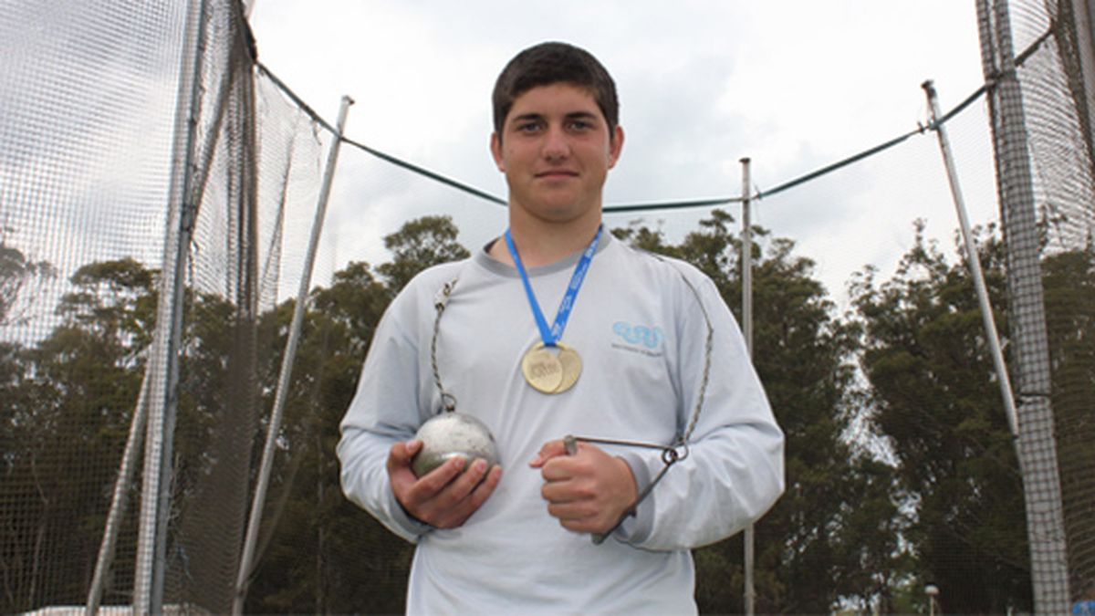 Joaquín Gómez, otra vez récord sudamericano en lanzamiento de martillo