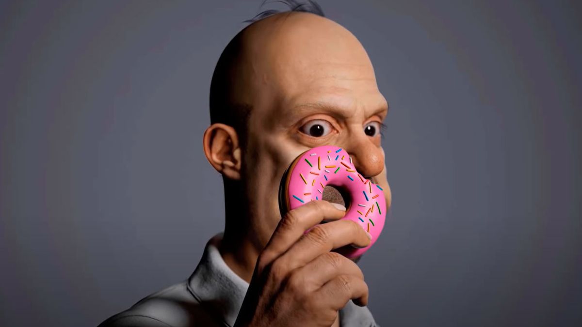 Perturbador: un artista recreó a los Simpson como si fueran de carne y ...