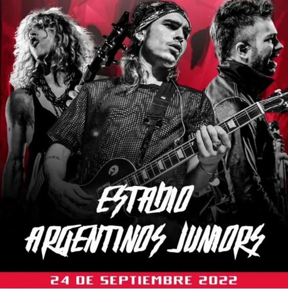 Airbag tocará en el estadio de Argentinos Juniors