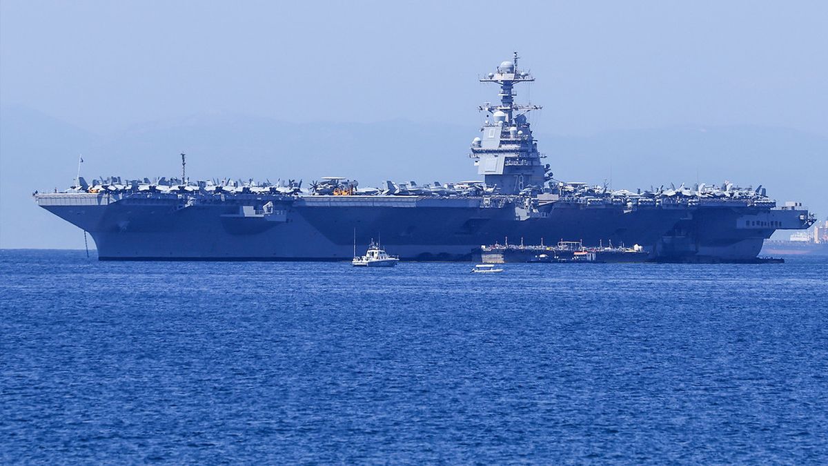 Estados Unidos envió el portaviones Gerald R. Ford a la zona del Comando Sur