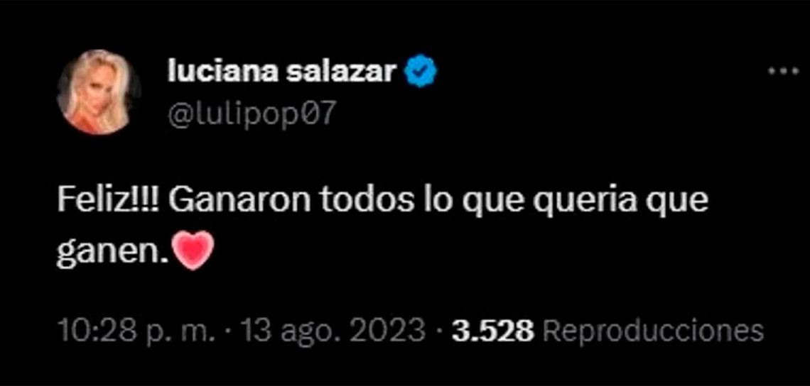 Tras las PASO, el dardo de Luciana Salazar a Martín Redrado