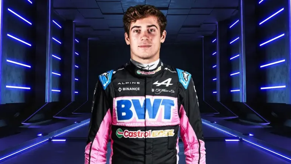 Alpine albiceleste: el fotón de presentación de Colapinto con la bandera argentina