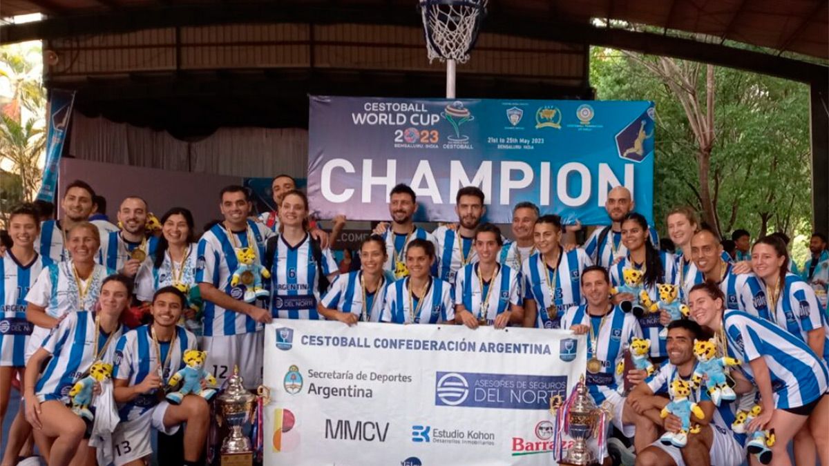 Argentina es campeón mundial de cestoball masculino y femenino