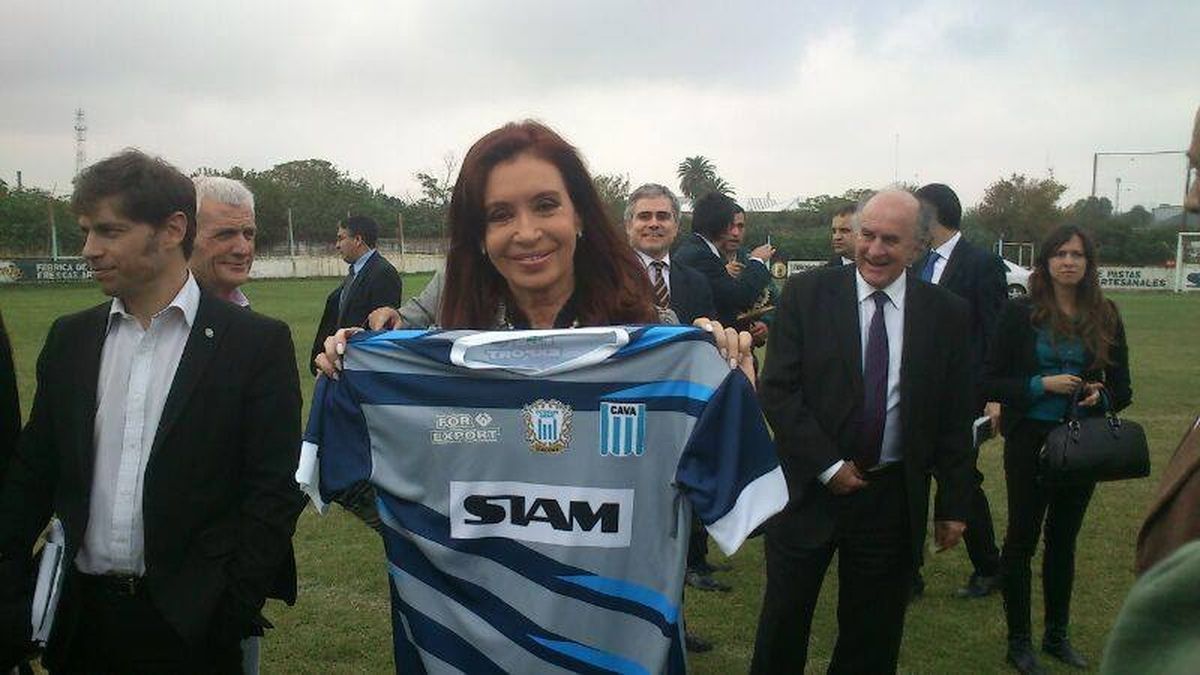 Victoriano Arenas: Cristina fue recibida en el estadio Saturnino Moure