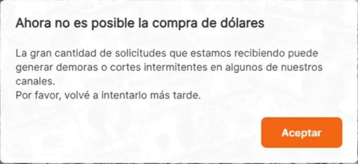 Alerta: Banco Galicia suspende la venta de dólares
