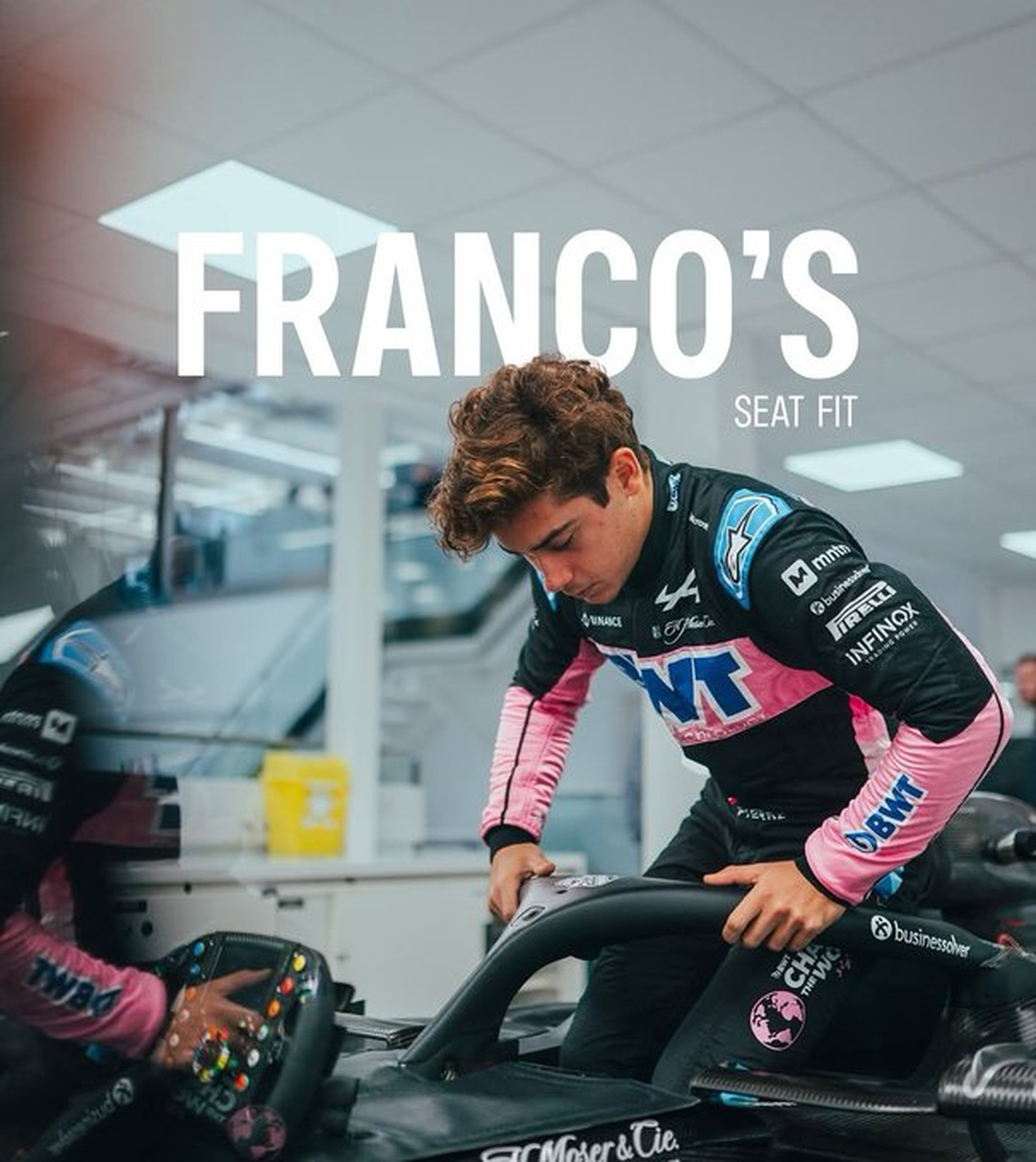 Las primeras imágenes de Franco Colapinto con el traje de Alpine