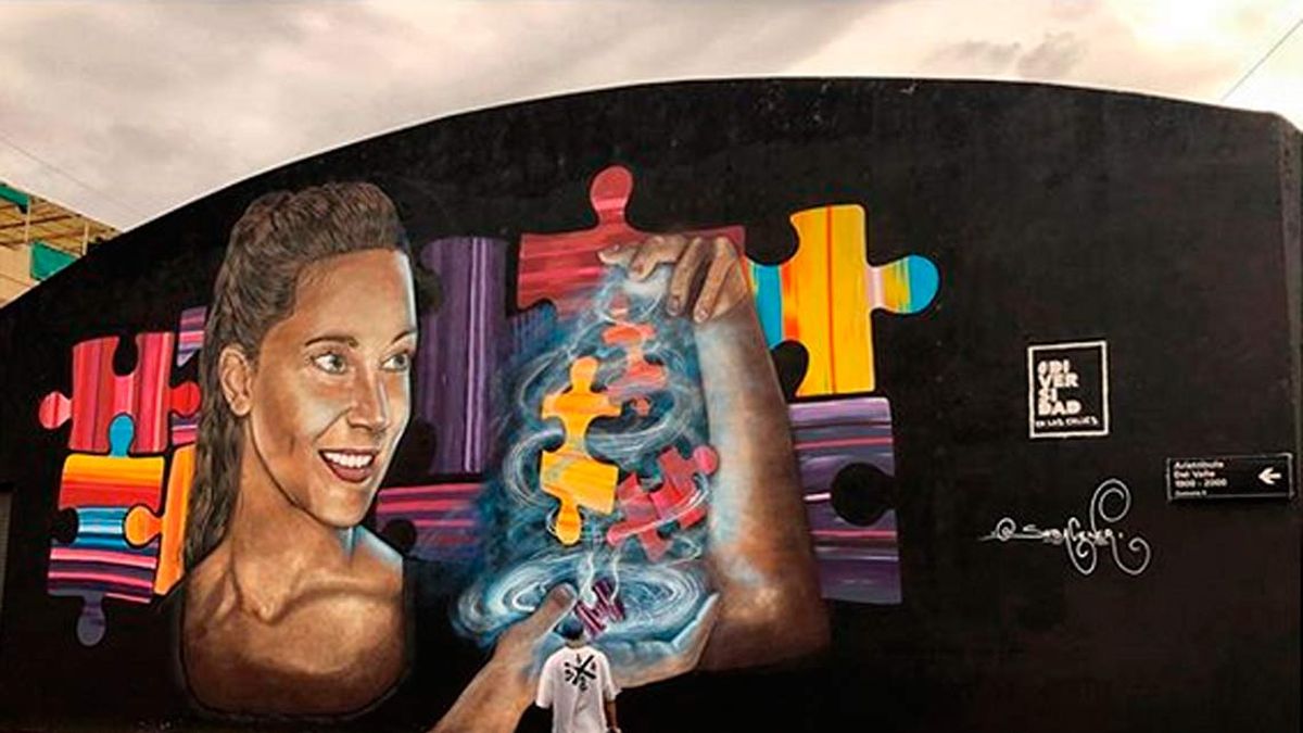 Un mural para generar conciencia sobre el autismo