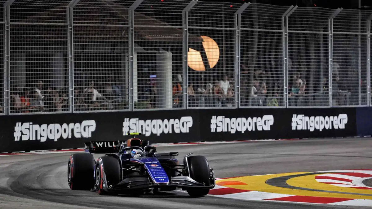 Franco Colapinto no pasó la Q2 y largará 12º en el Gran Premio de Singapur