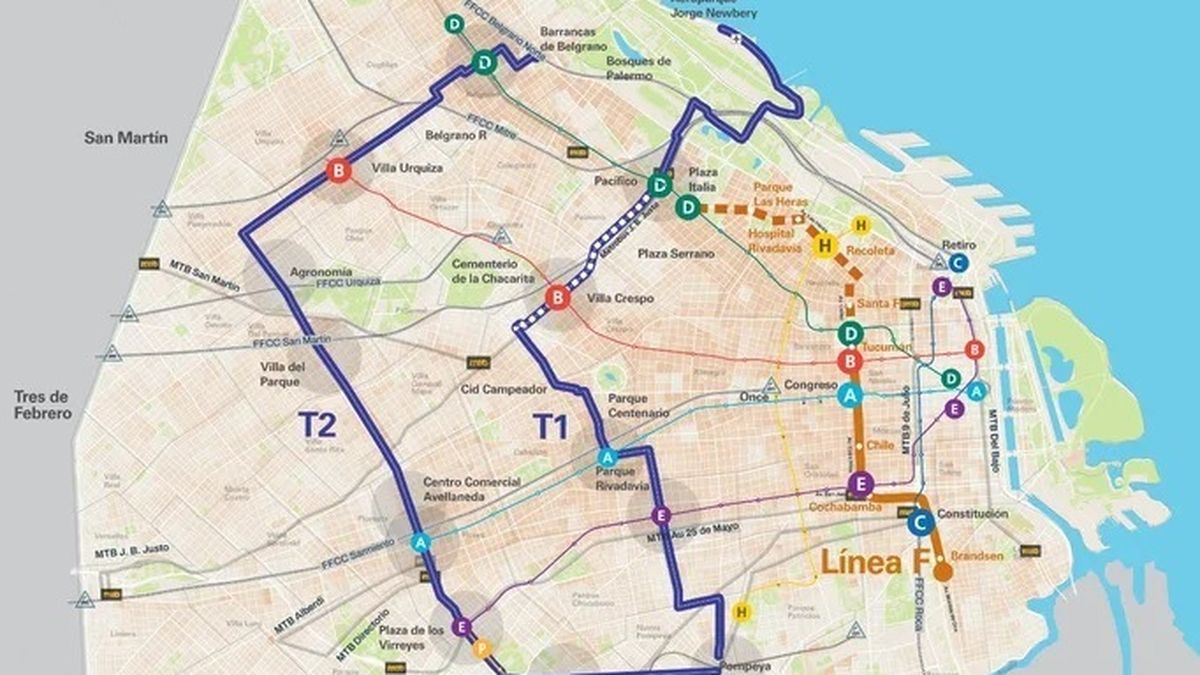 Así será la nueva línea F de subtes