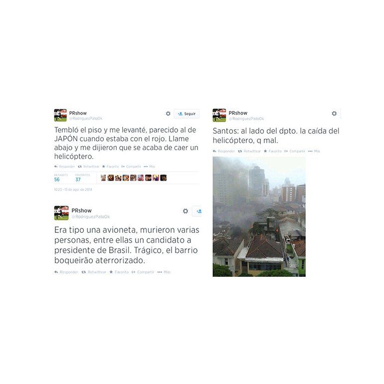 Patito Rodríguez, testigo de la tragedia aérea: Tembló el piso