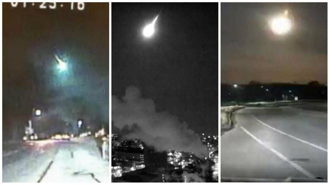 Impresionantes imágenes de meteorito cayendo en EEUU