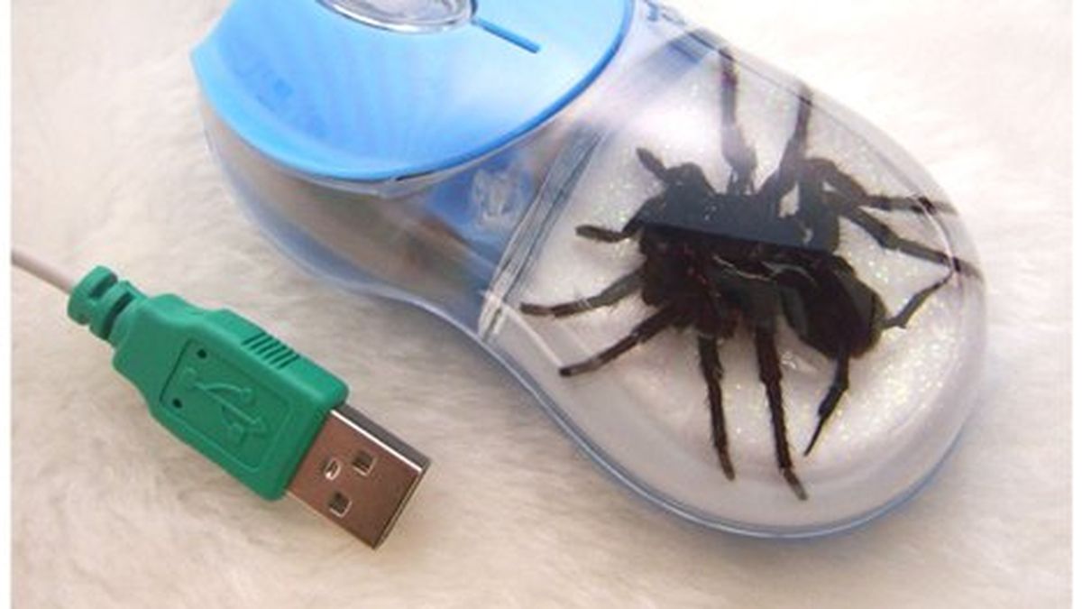Diseñaron mouse con una tarántula para vencer la aracnofobia