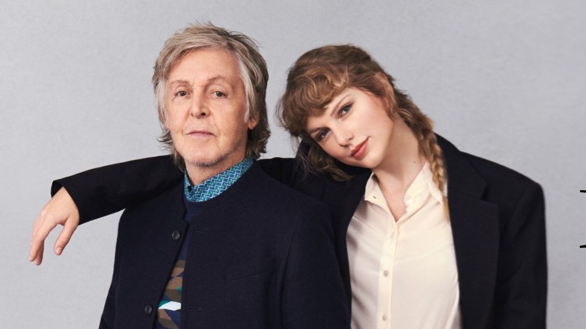 Cruce De Generaciones Paul Mccartney Y Taylor Swift Posan En La
