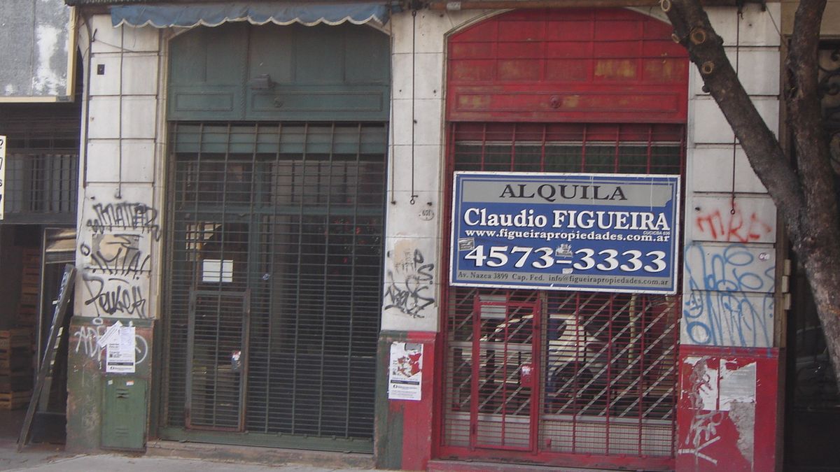 Crece la cantidad de locales comerciales vacíos en la Ciudad