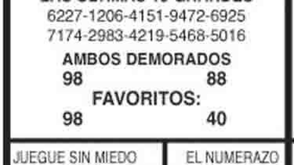 LOS NUMEROS QUINIELA NACIONAL