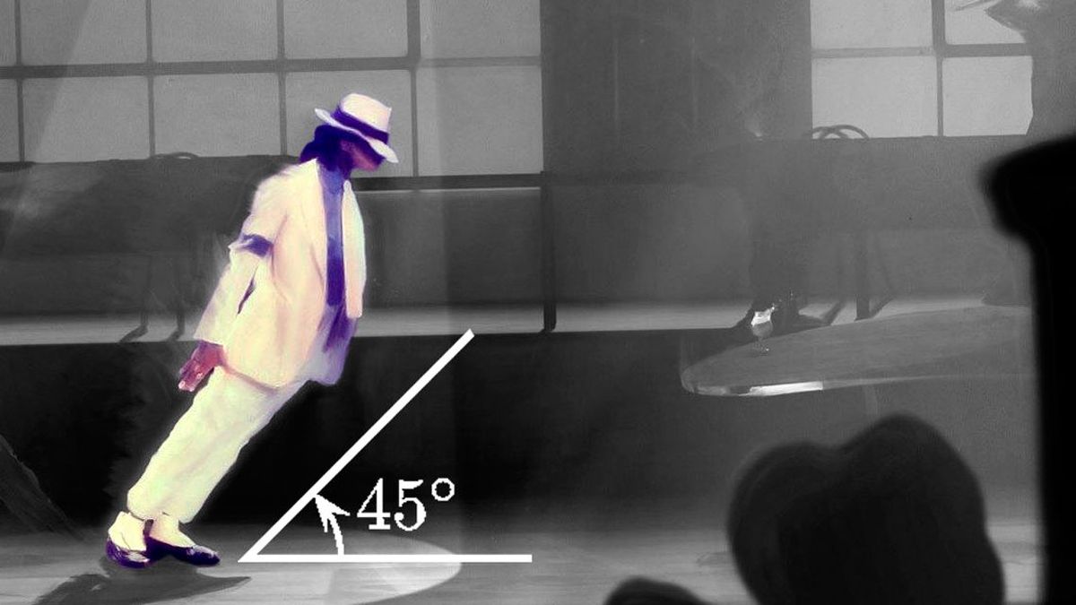 Así era el truco que usaba Michael Jackson para inclinarse a 45 grados