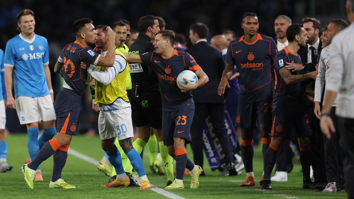 Lautaro Martínez y Antonio Conte protagonizaron un fuerte cruce