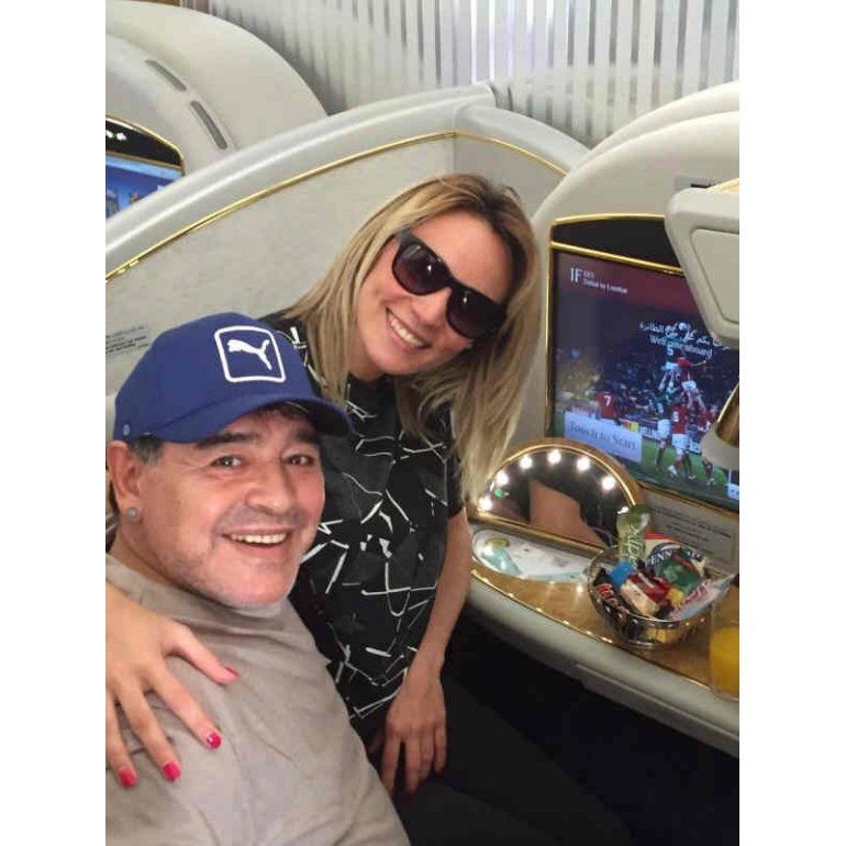 Rocío viajó a Dubai y traerá a Diego para su cumple