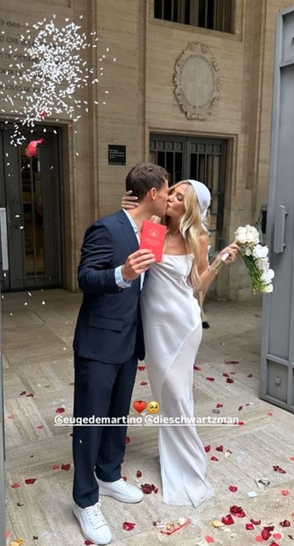 Peque Schwartzman se casó por civil: todas las imágenes de una ceremonia íntima