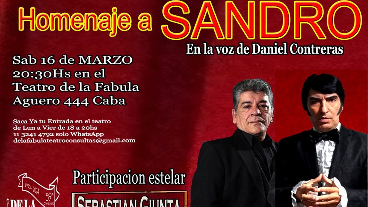 Un nuevo show en homenaje a Sandro