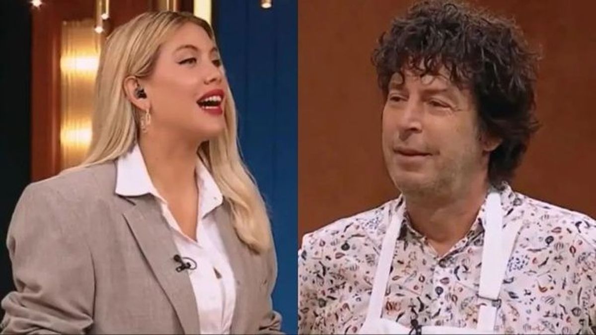 El picante cruce entre Wanda Nara y Andy Chango en MasterChef Celebrity
