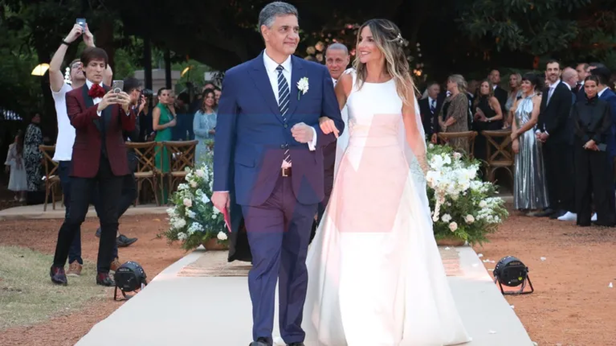 Jorge Macri y María Belén Ludeña se casaron en La Rural