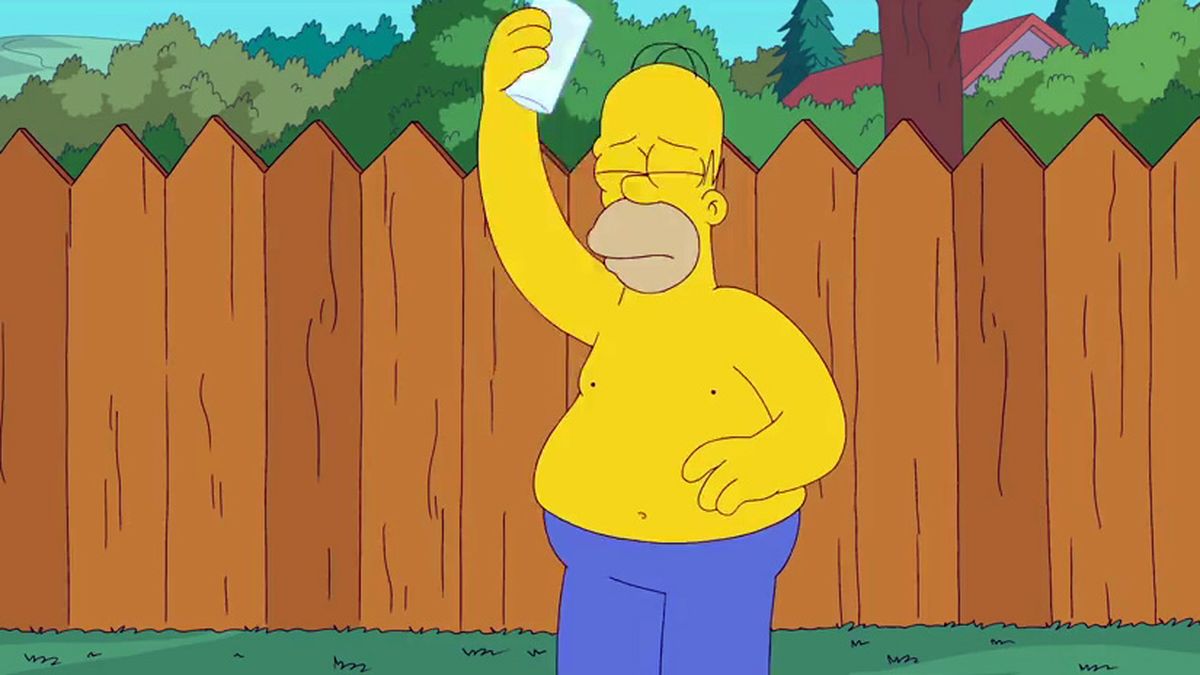 Homero Simpson se sumó al #IceBucketChallenge