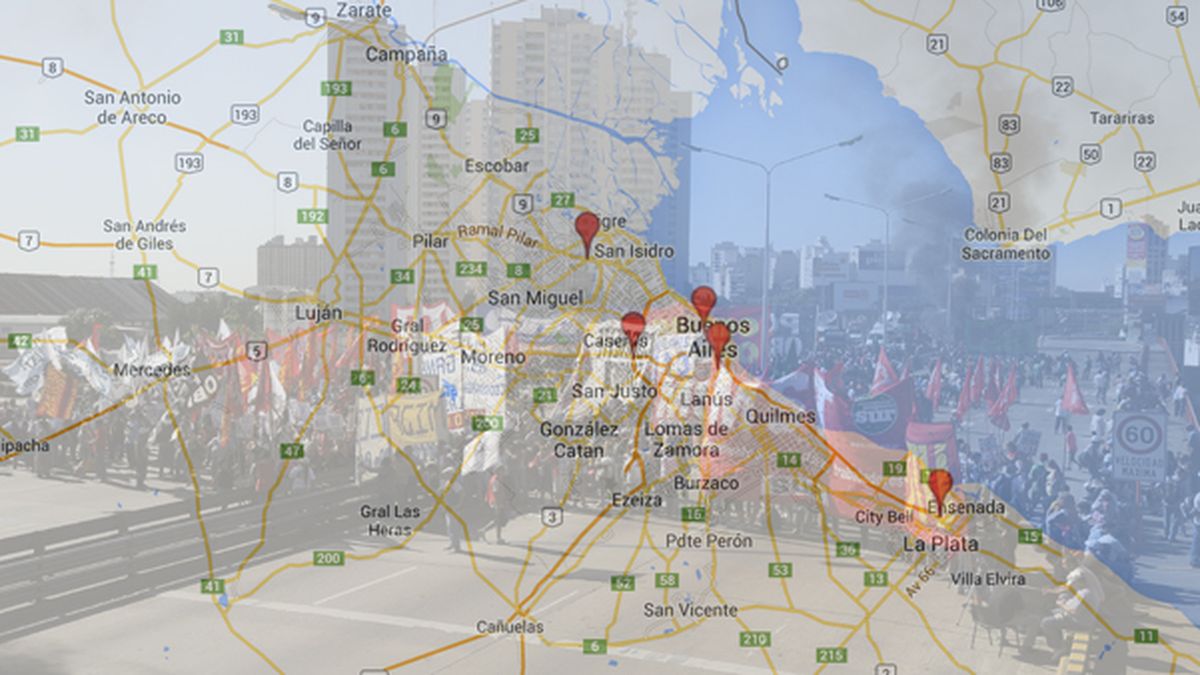 El mapa de cortes de un día complicado